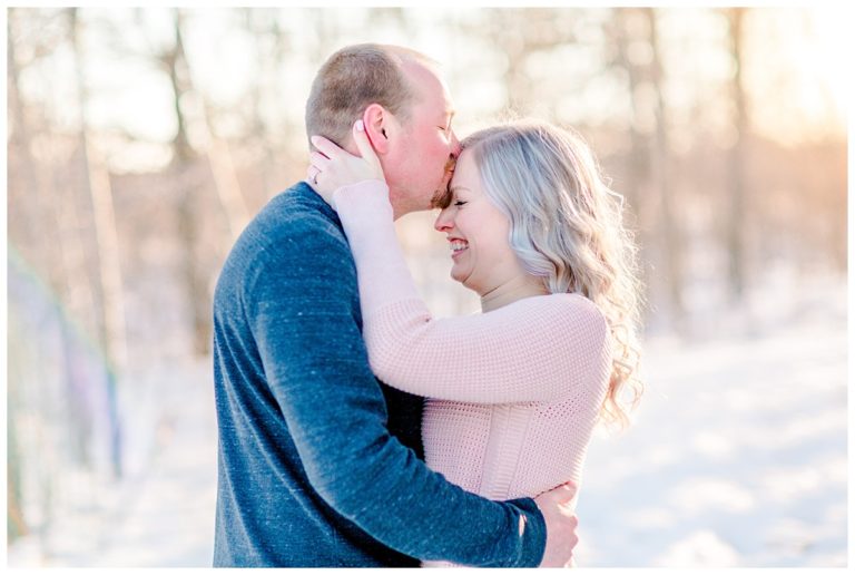 Haley and Jerame- Wisconsin Winter Engagement - Alisha Marie Photography